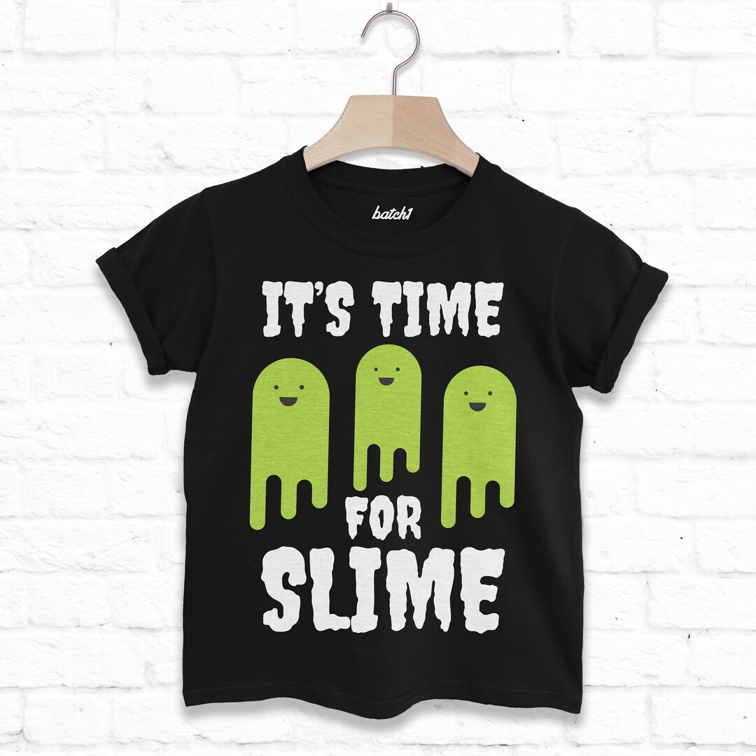 It's Time for Slime Children's Halloween T-shirt - Etsy