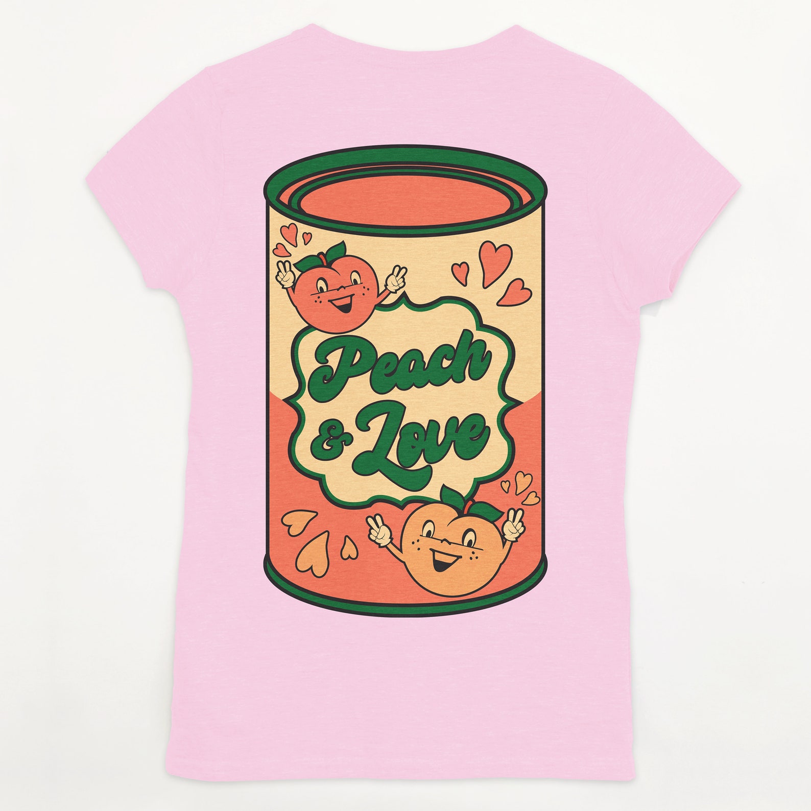 Peach and Love Women's Slogan T-shirt - Etsy