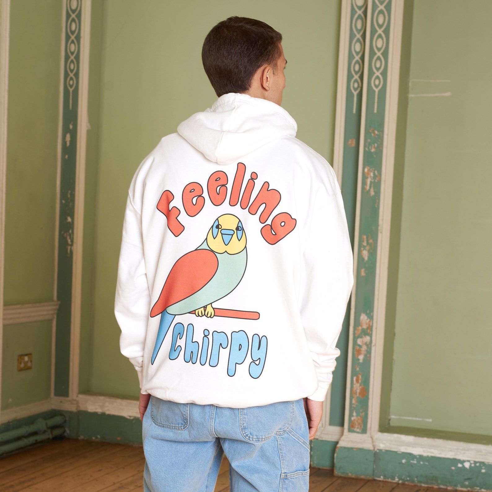 Feeling Chirpy Men's Slogan Hoodie - Etsy UK
