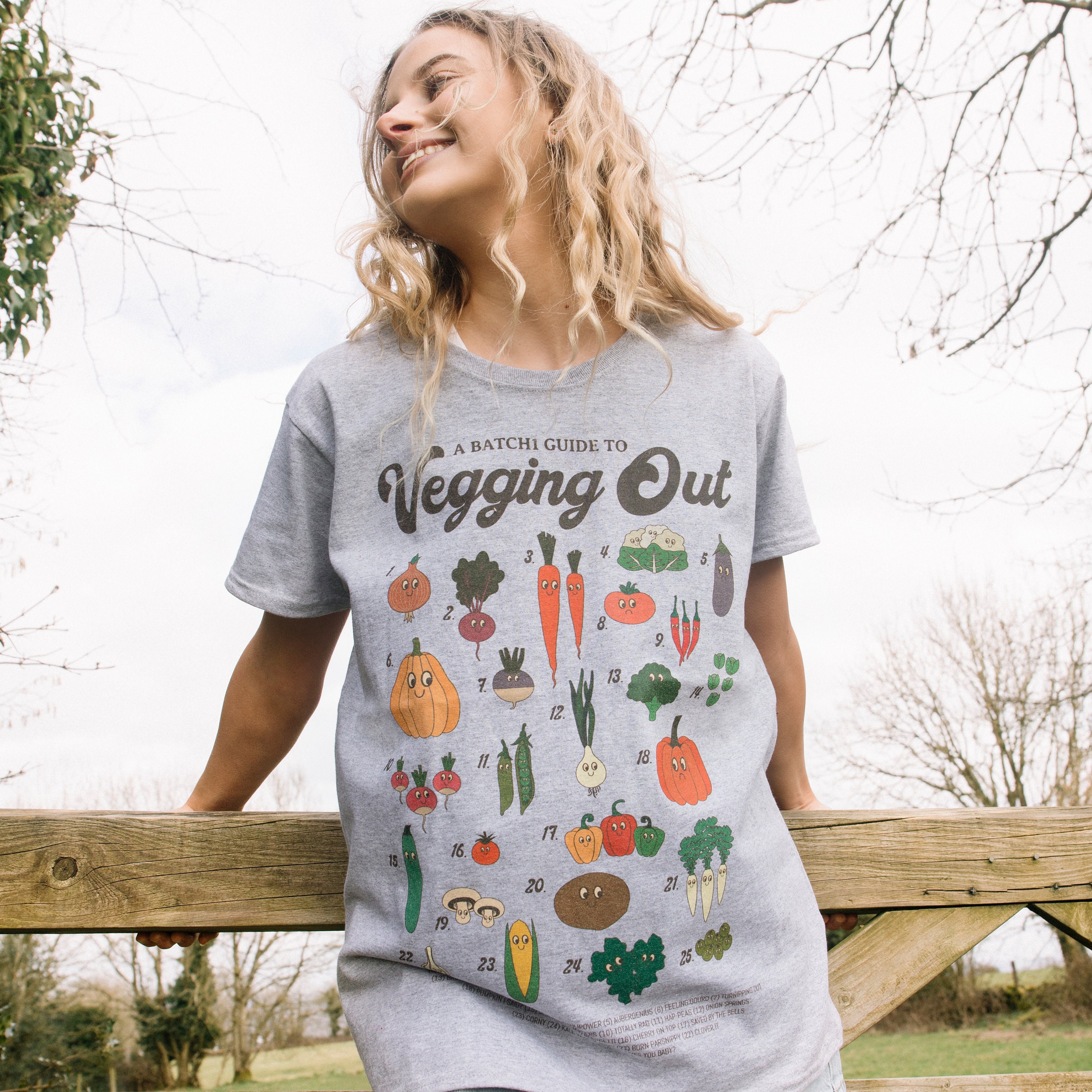 Vegging Out Women's Vegetable Guide T-shirt - Etsy