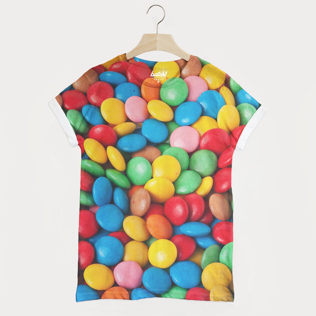 Smarties All Over Photo Print Unisex Candy Sweets Food Fashion T-shirt ...