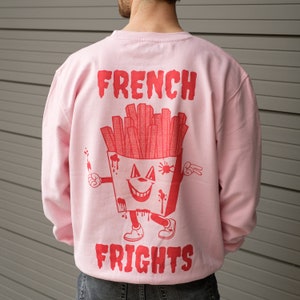 French Frights Men's Back Print Sweatshirt - Etsy