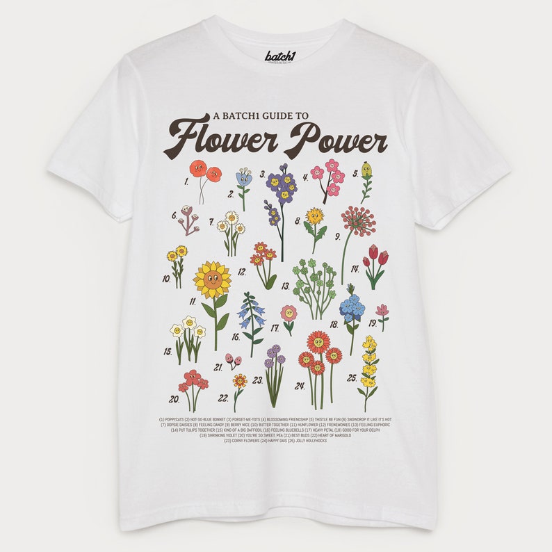 Flower Power Men's Flower Guide T-shirt - Etsy