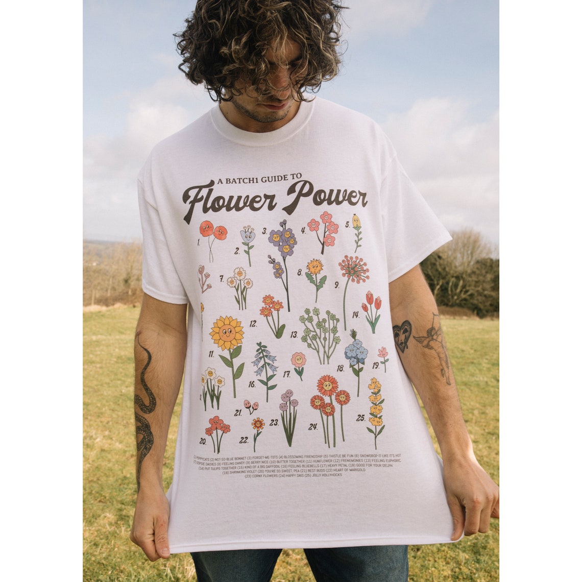 Flower Power Men's Flower Guide T-shirt - Etsy