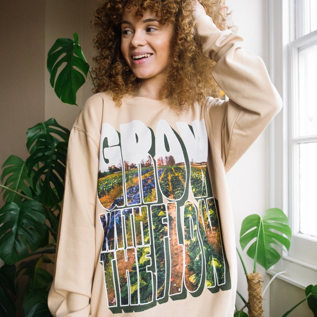 Grow With the Flow Women's Slogan Sweatshirt - Etsy