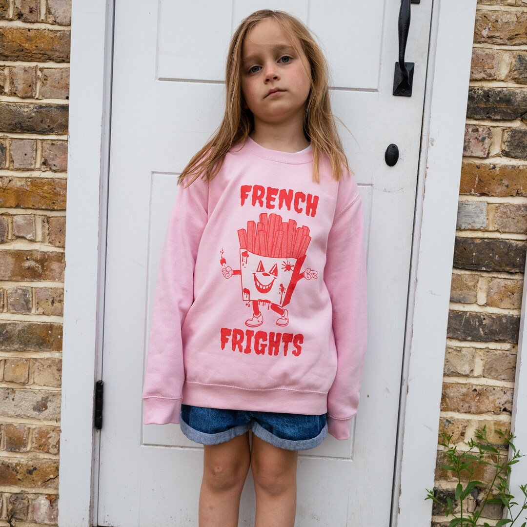 French Frights Girls' Slogan Sweatshirt - Etsy