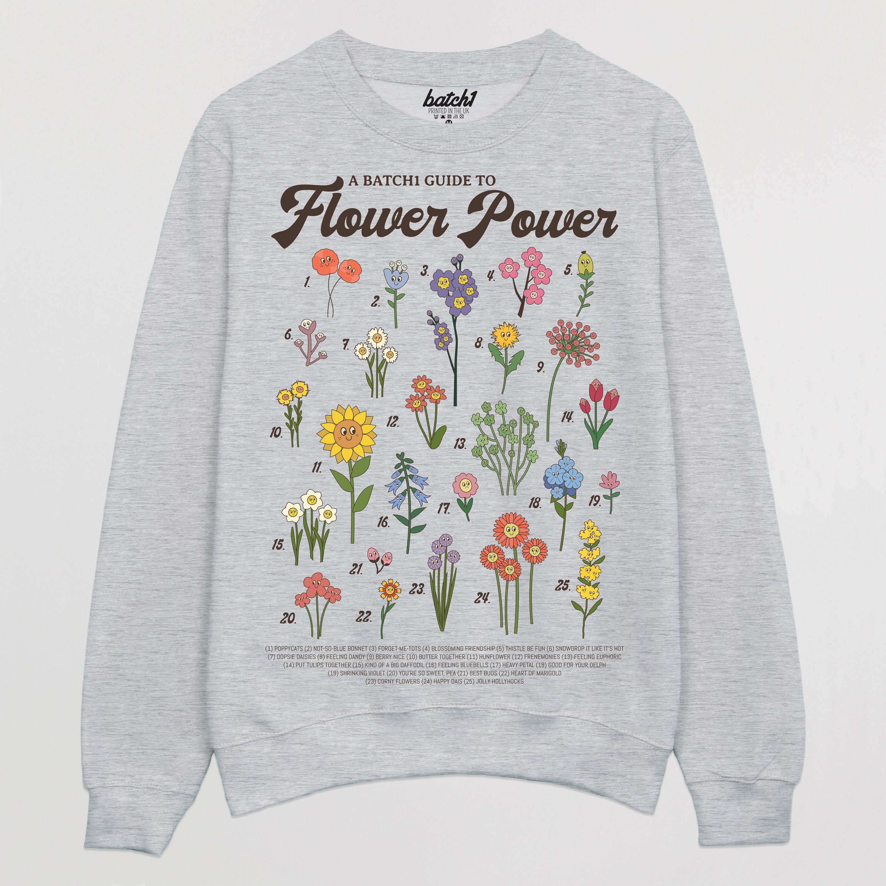 Flower Power Women's Flower Guide Sweatshirt - Etsy