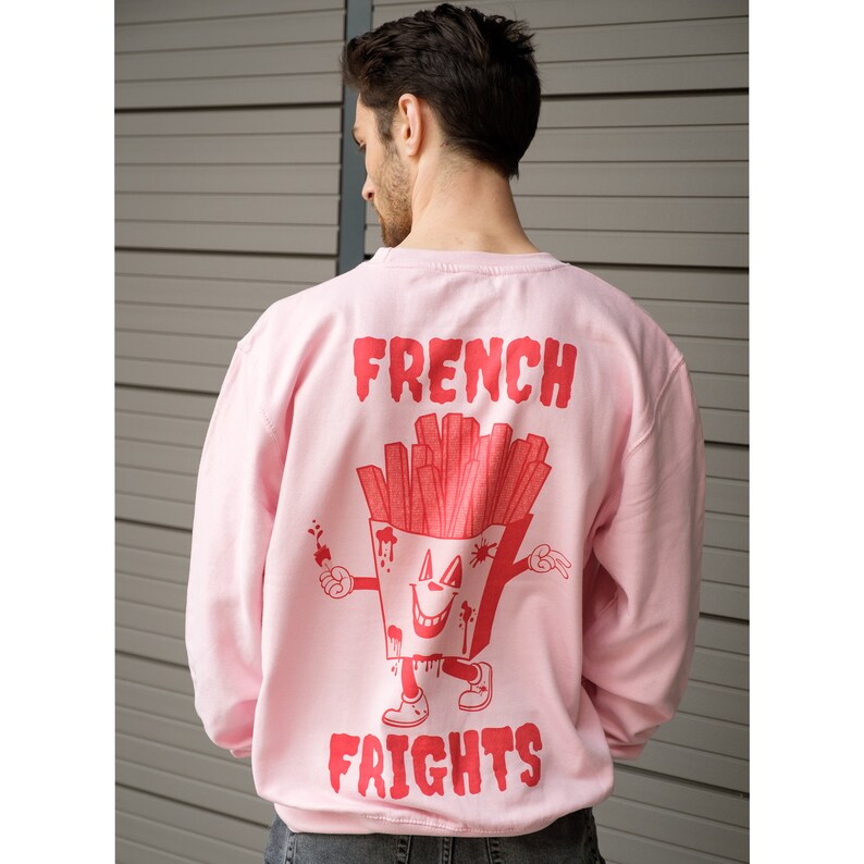 French Frights Men's Back Print Sweatshirt - Etsy
