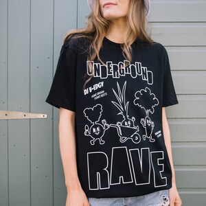 Underground Rave Unisex Graphic Festival T-shirt - Etsy