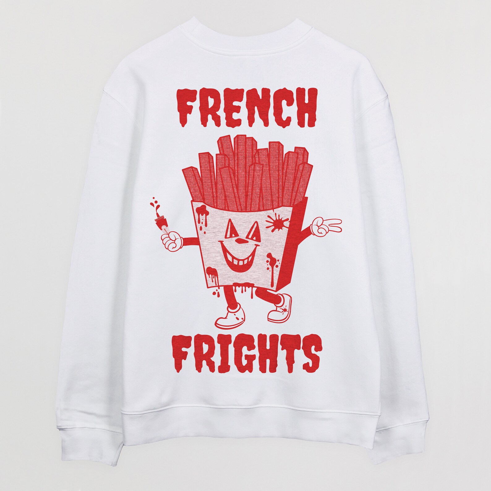 French Frights Men's Back Print Sweatshirt - Etsy