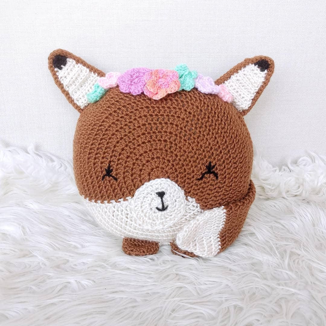 Crochet Fox Pattern Animal Pillows Pillow Patterns Fox - Etsy