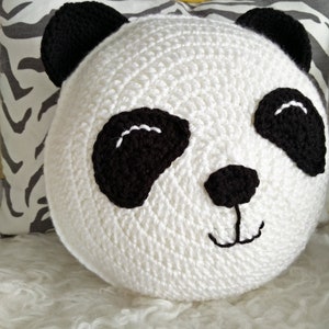 Crochet Panda PIllow Pattern/ Crochet Pillow pattern/ crochet pattern ...