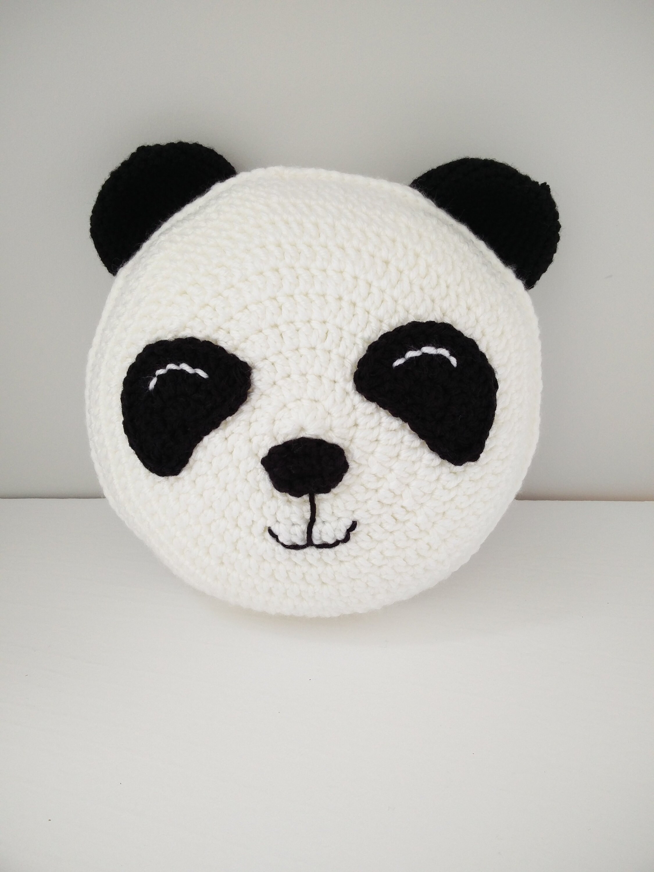 Crochet Panda PIllow Pattern/ Crochet Pillow pattern/ crochet - Etsy Polska