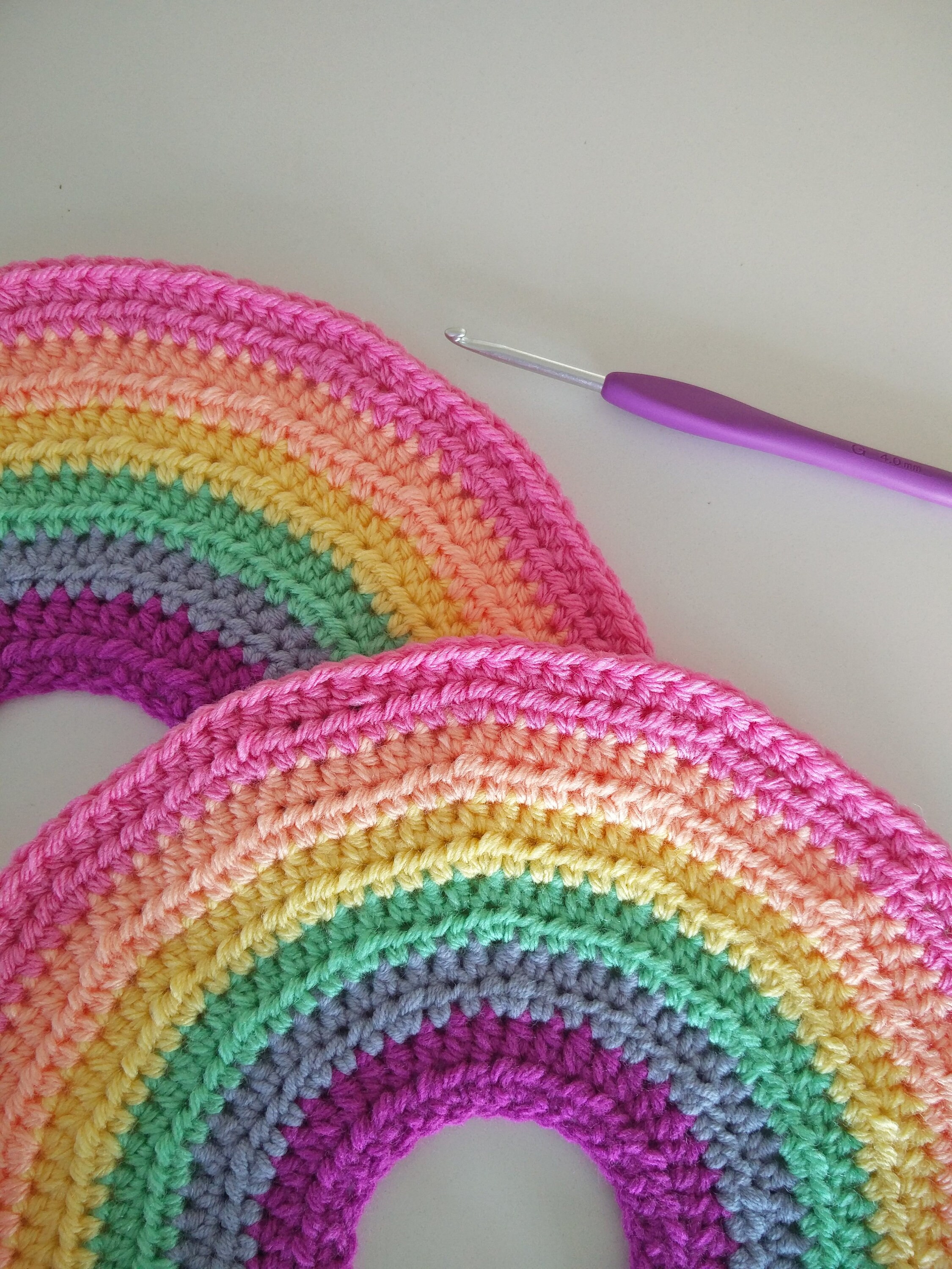 Crochet Rainbow Pattern / Crochet pillow pattern / Rainbow | Etsy