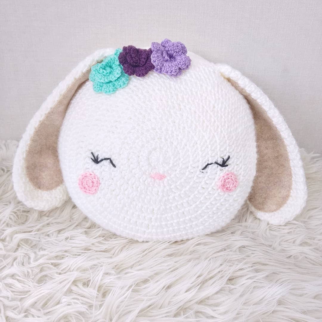 Crochet Bunny Pillow Pattern/ Bunny Pillow/ Crochet Bunny/ - Etsy