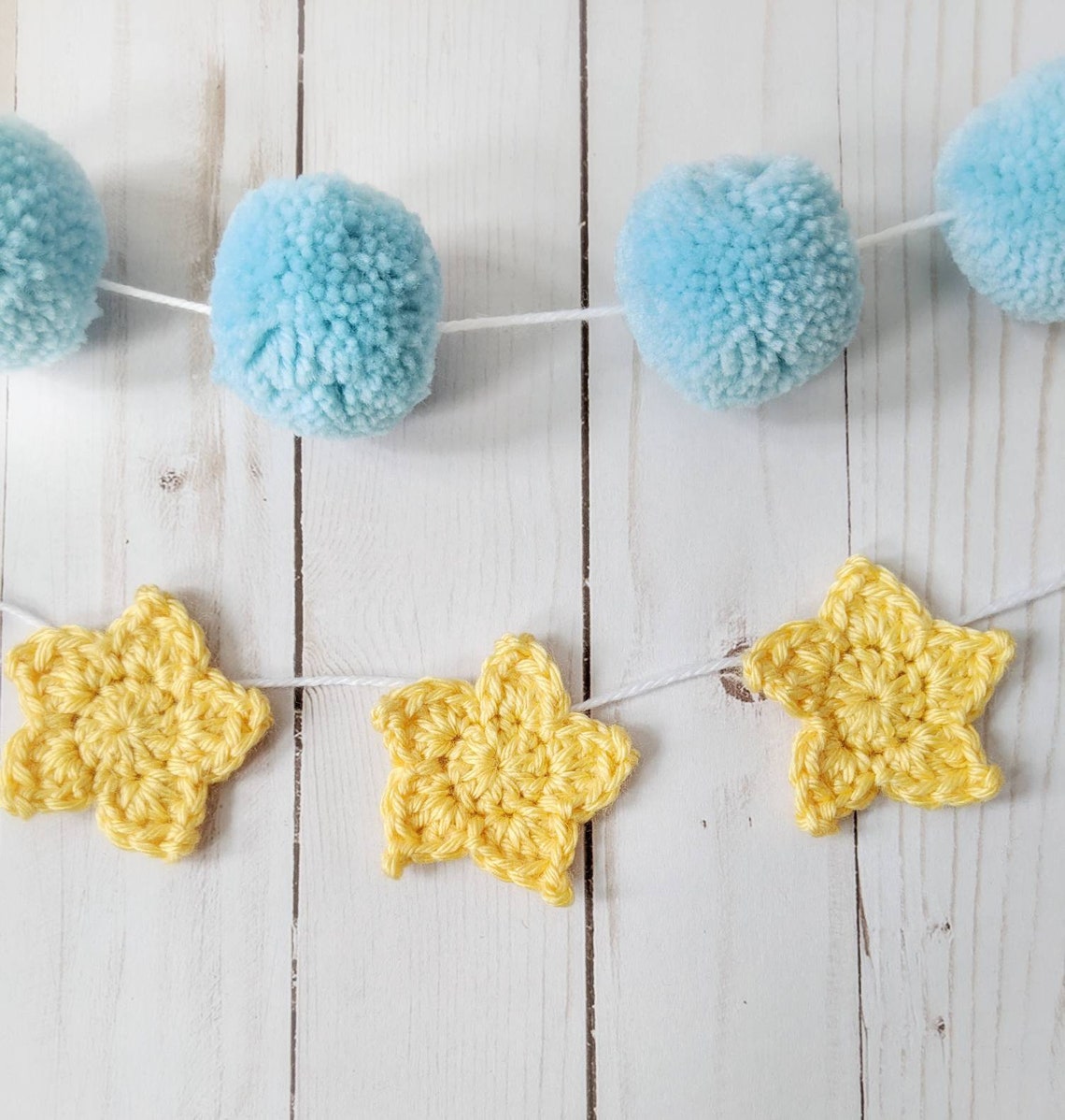 Twinkle Twinkle Little Star Garland Pom Pom Garland Star | Etsy