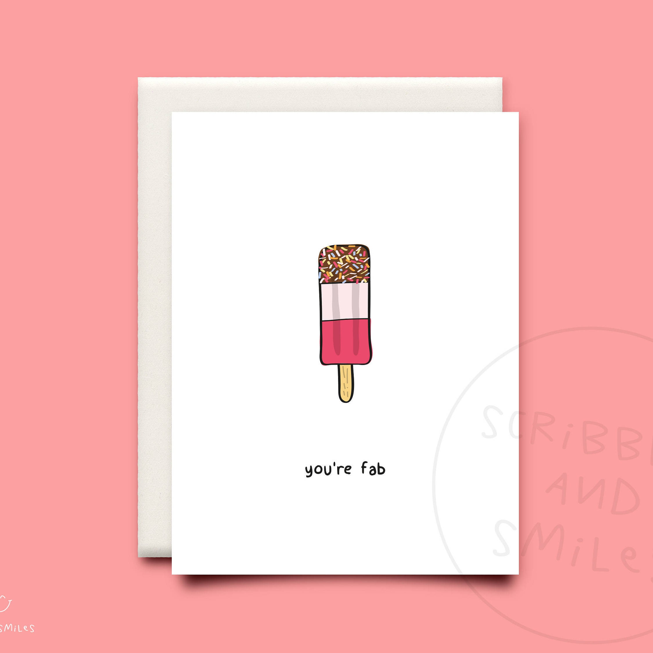 You're Fab Greeting Card Happy Birthday Funny Cards | Etsy