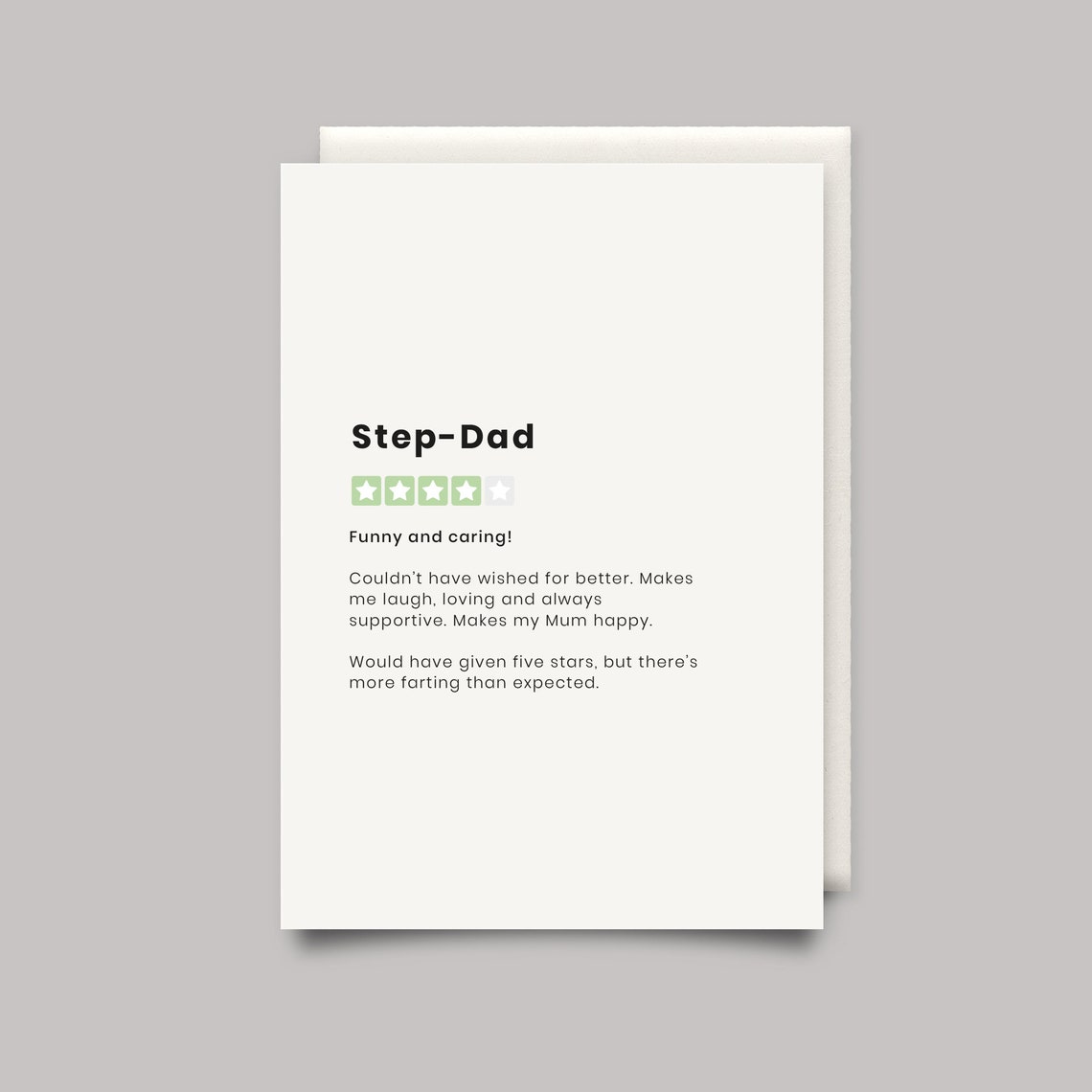 Funny Step Dad Card Greeting Card Birthday Card Step-dad Card Fathers ...
