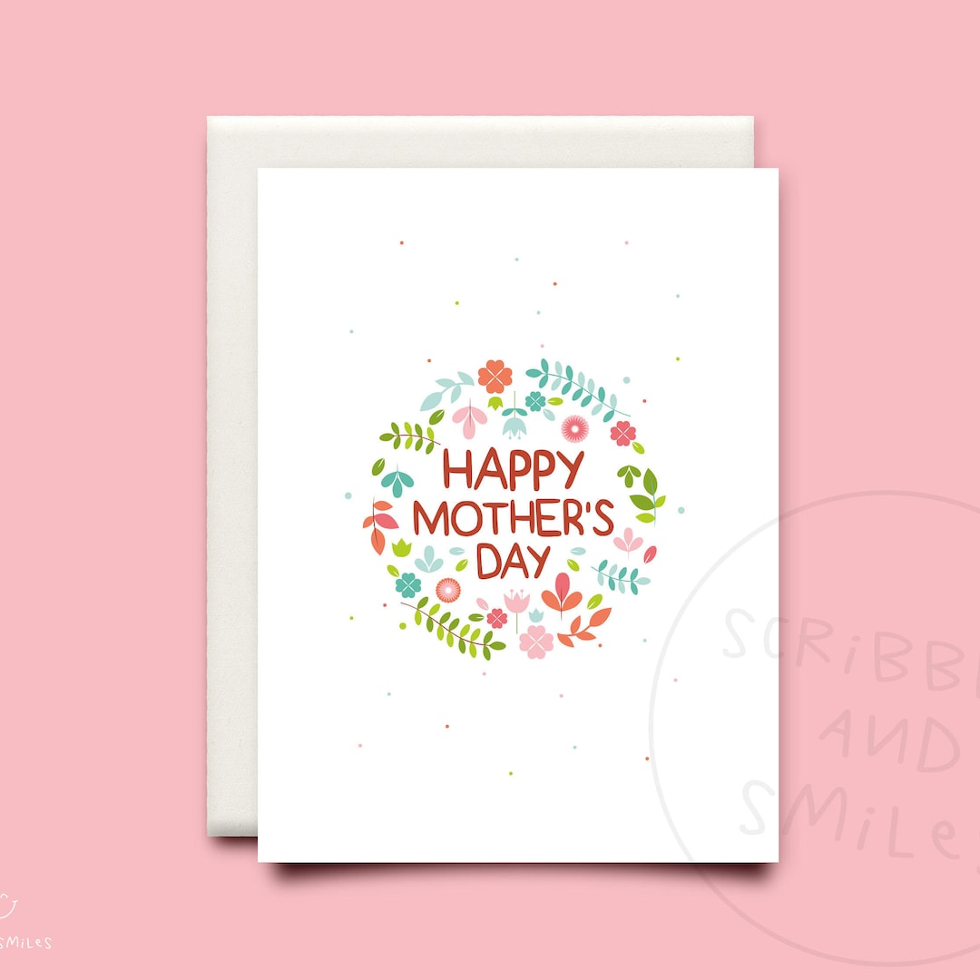 Happy Mothers Day - Greeting Card - Mothers Day Card - Etsy