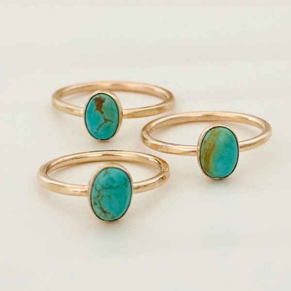 Green Turquoise Ring - Etsy