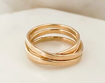 14k Gold Wrap Ring | Etsy