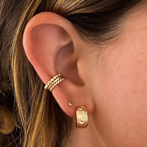 Gold Cuff Earrings - Etsy