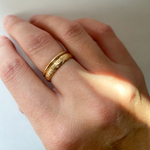 Gold Floral Ring Set 14k Gold Filled Stacking Rings Jewelry - Etsy