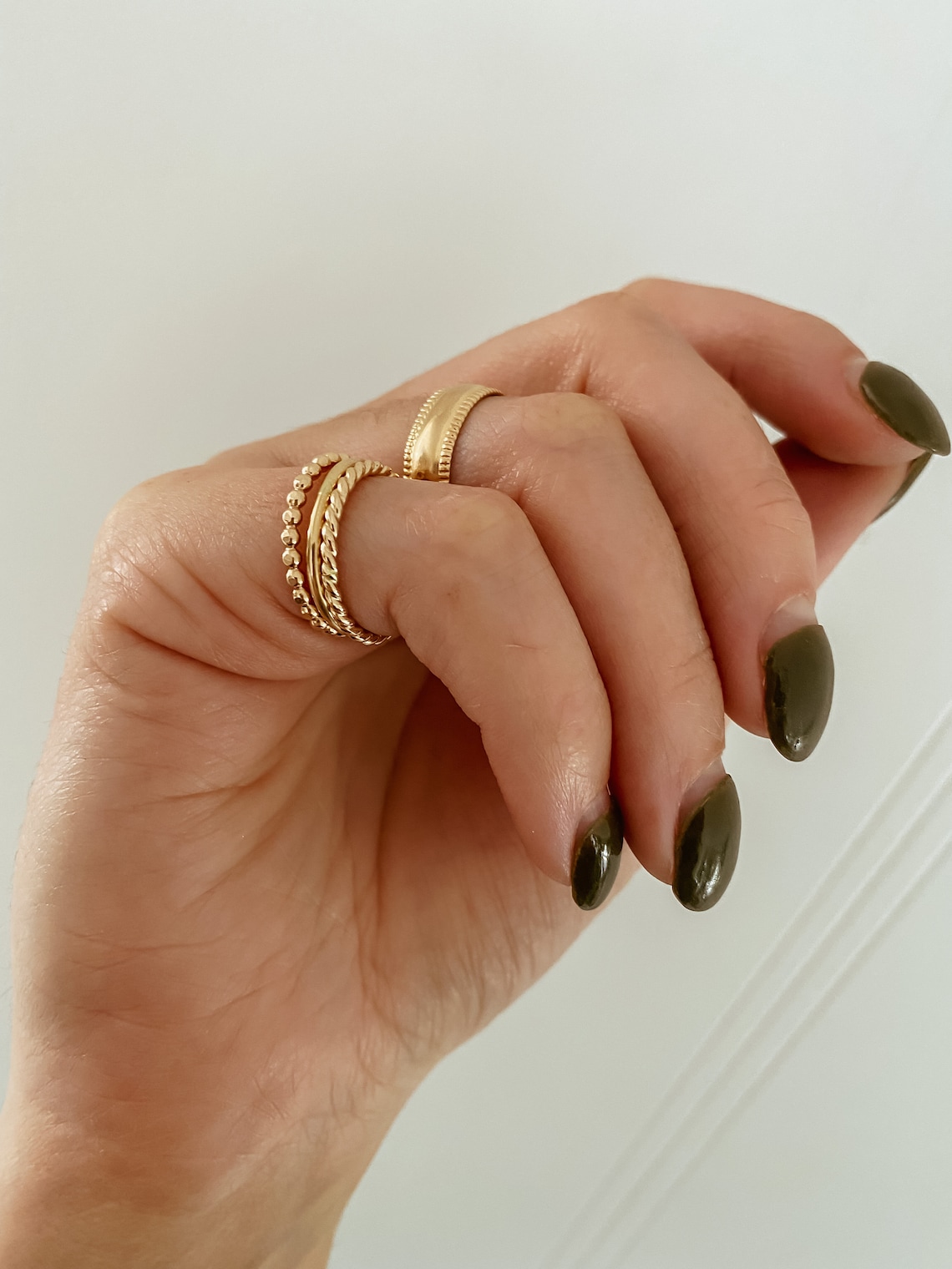 14k Gold Filled Stacking Ring Set - Etsy