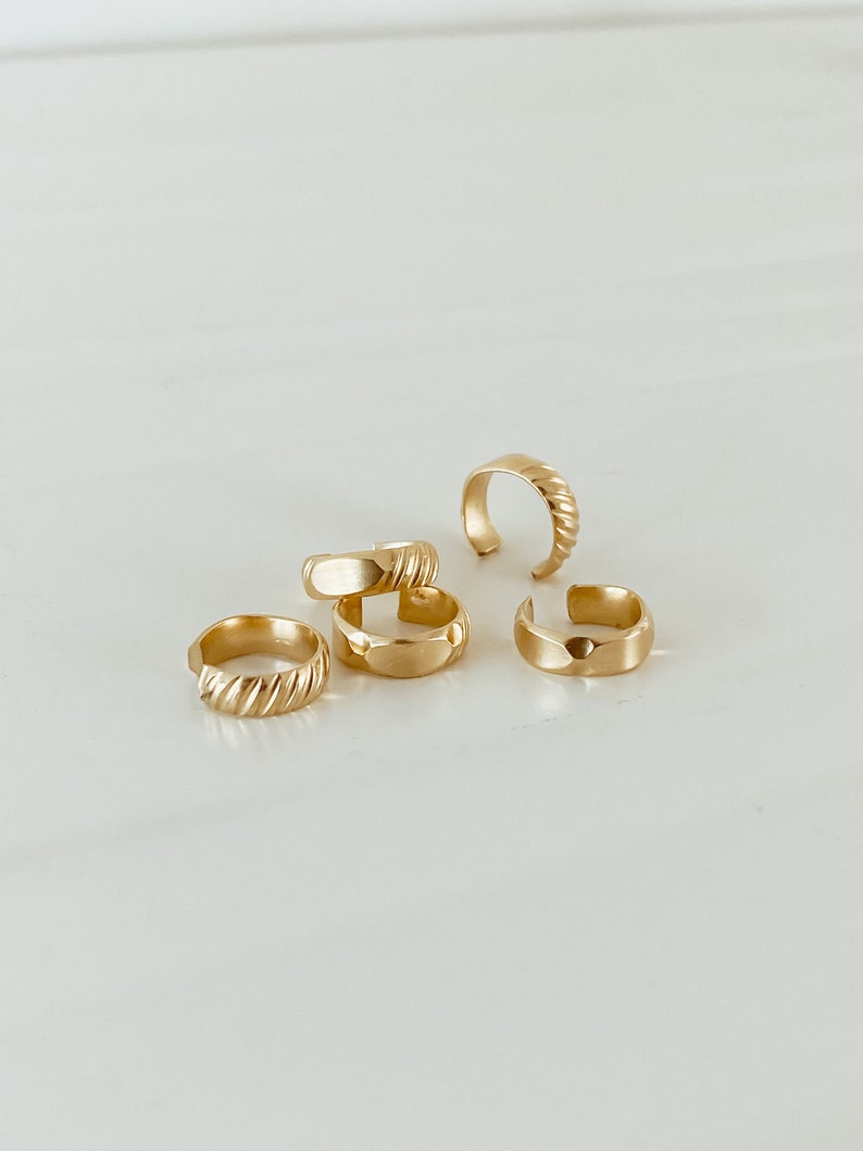 Gold Edge Ear Cuff 14k Gold Filled Ear Cuff No Piercing 3 Mm - Etsy