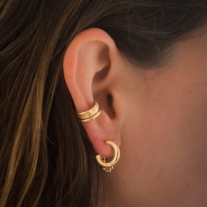 Gold Edge Ear Cuff 14k Gold Filled Ear Cuff No Piercing 3 Mm - Etsy