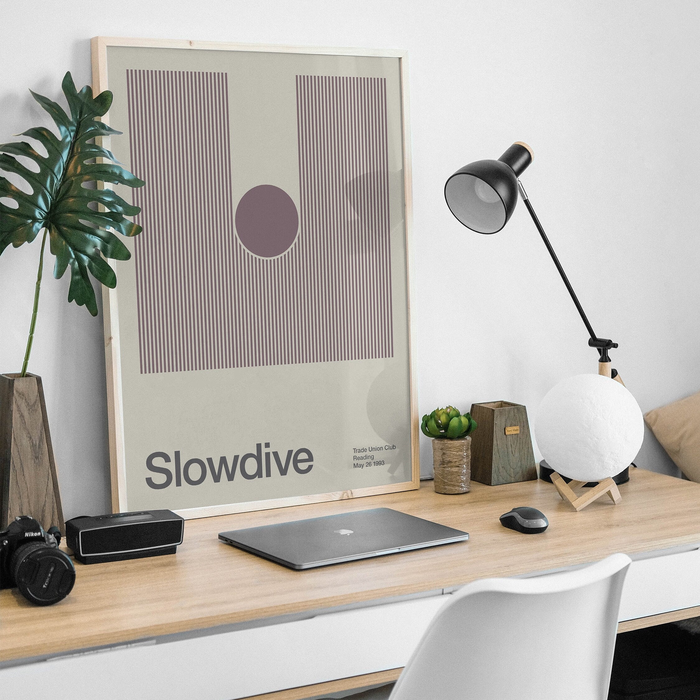 Slowdive Reimagined Gig Poster, Mid-century, Modernist Art Print, Music ...
