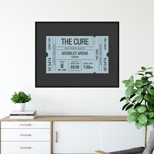 Concert / Gig Ticket Poster Print. Personalised to Feature Your ...