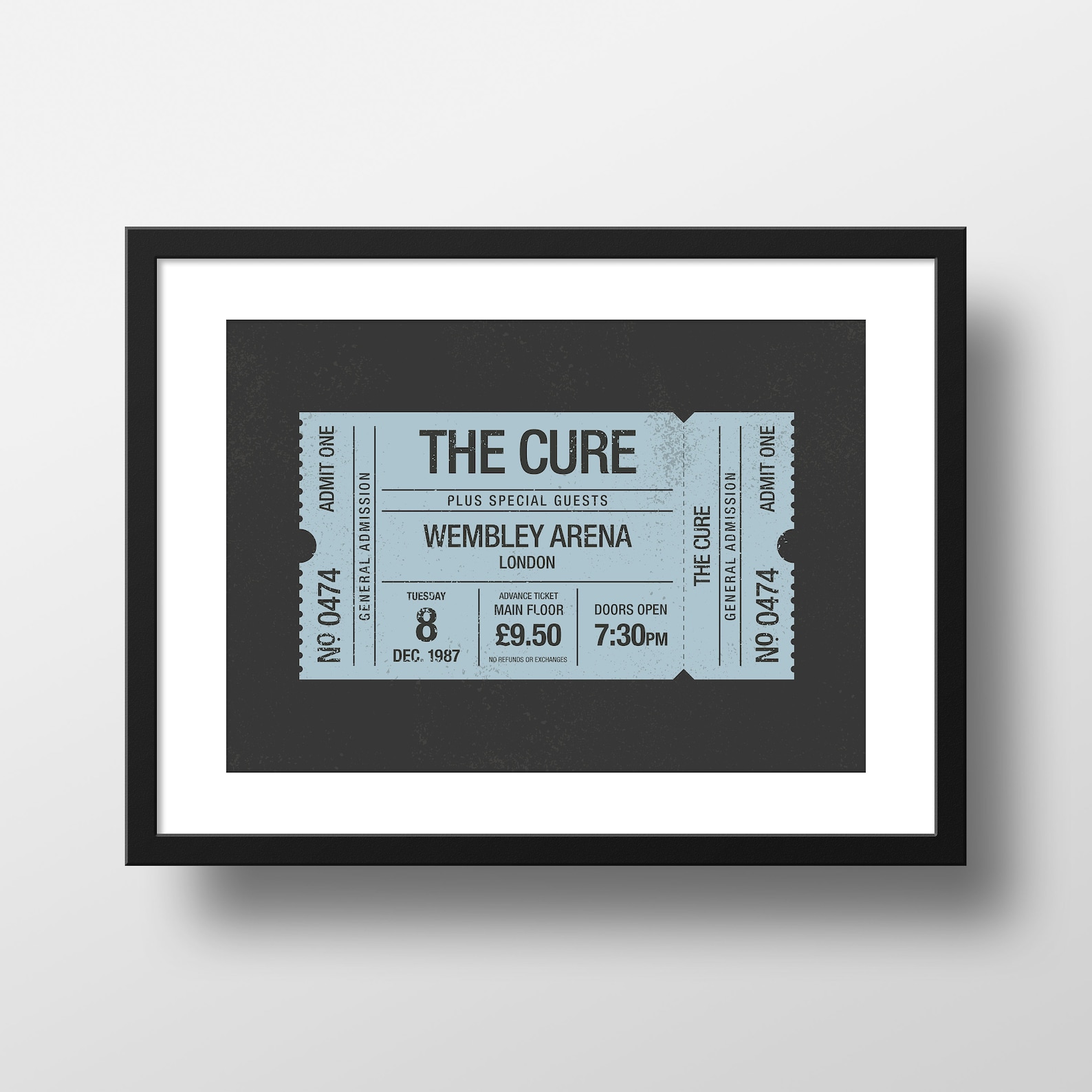 Concert / Gig Ticket Poster Print. Personalised to Feature Your ...