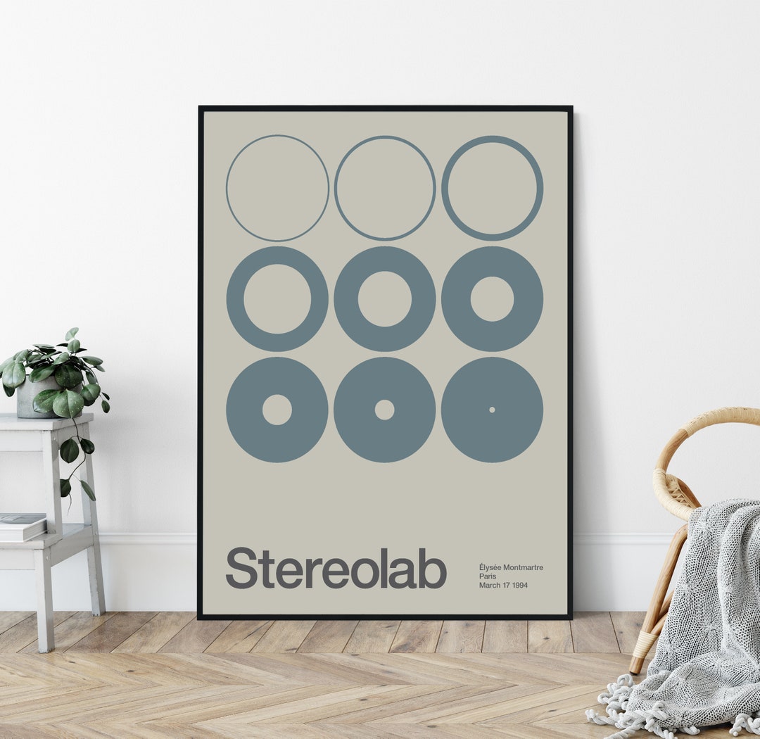 Stereolab Reimagined Gig Poster, Art Print, Music Poster - Etsy