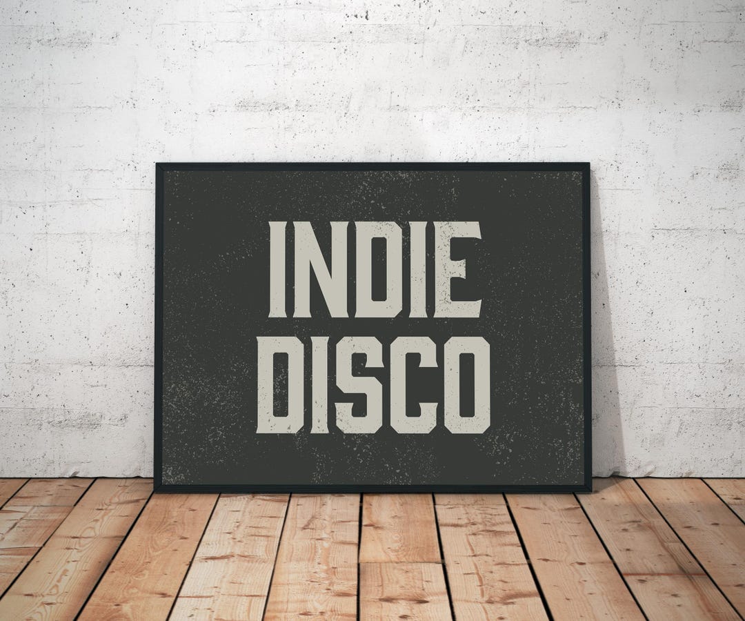 Indie Disco, Mid-century Modern Style Art Print. - Etsy