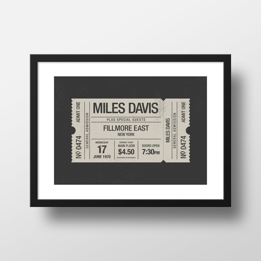 Concert / Gig Ticket Poster Print. Personalised to Feature Your ...