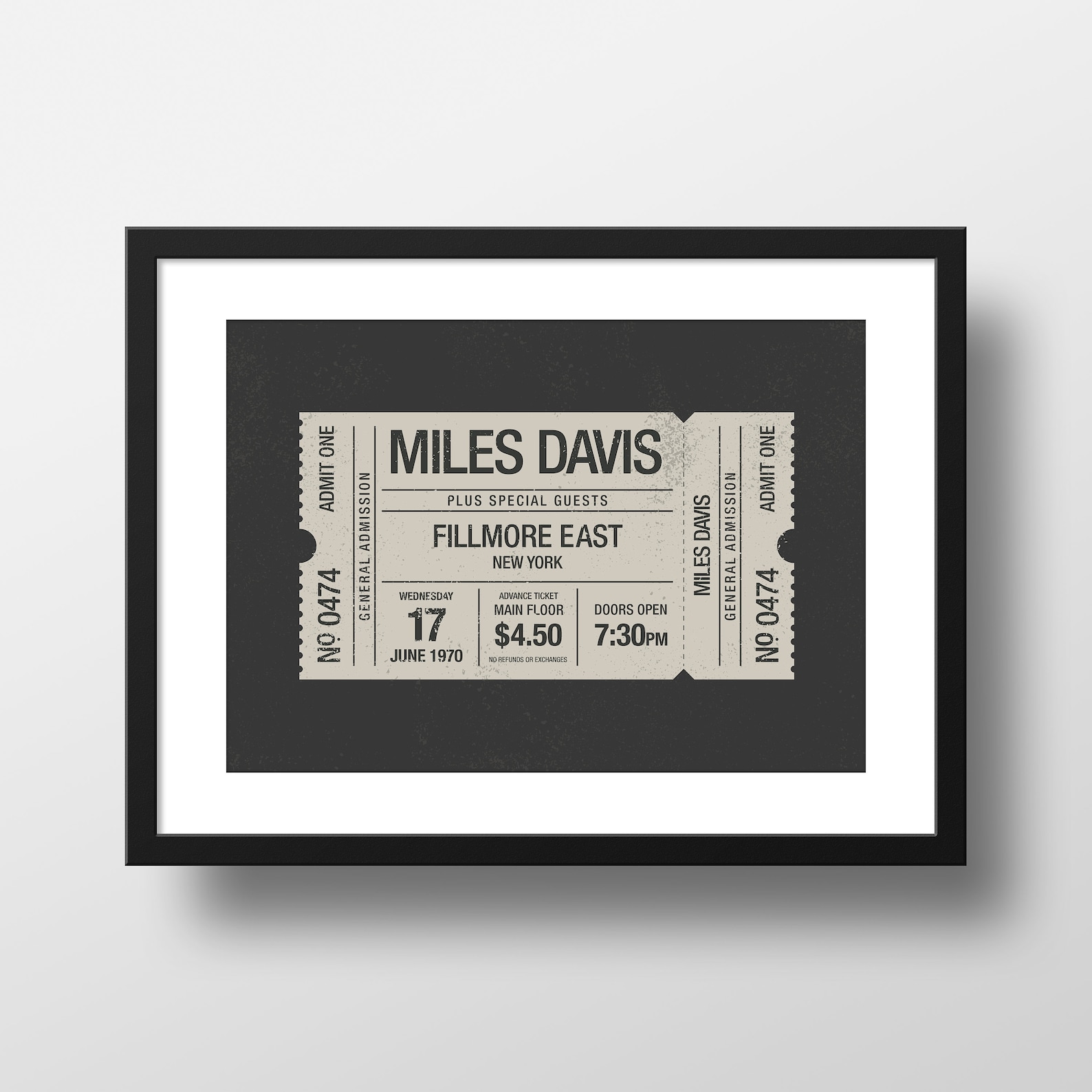 Concert / Gig Ticket Poster Print. Personalised to Feature - Etsy