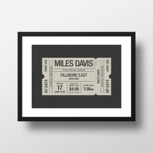 Concert / Gig Ticket Poster Print. Personalised to Feature Your ...