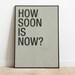 How Soon is Now Mid-century Modern Style Art Print - Etsy