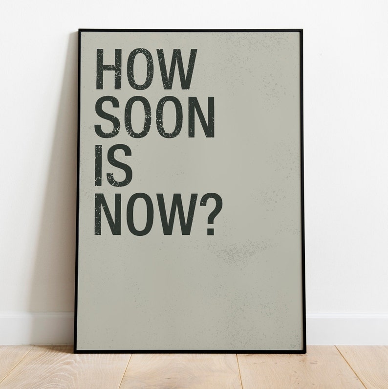 How Soon is Now Mid-century Modern Style Art Print - Etsy