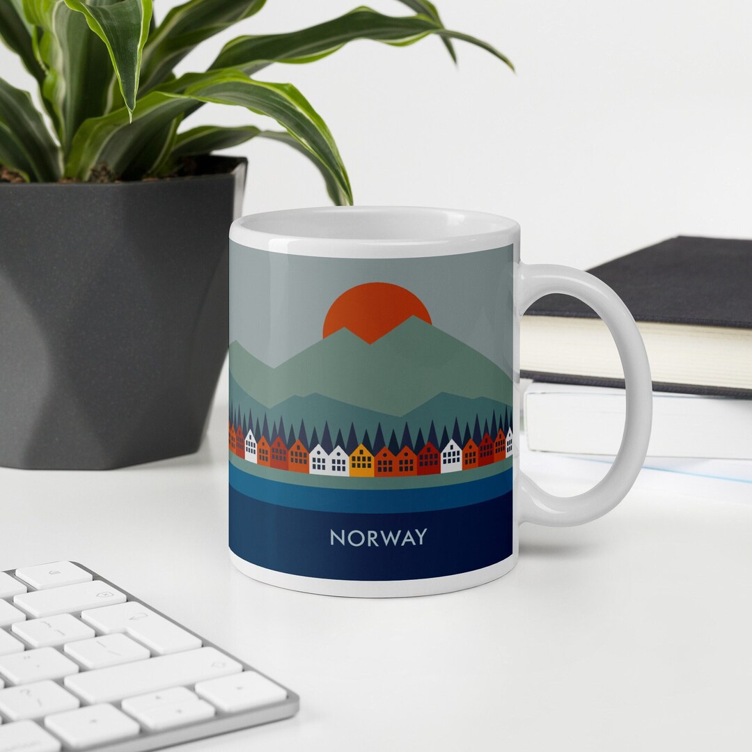 Norway Mug, Mid-century, Minimalist Style. - Etsy