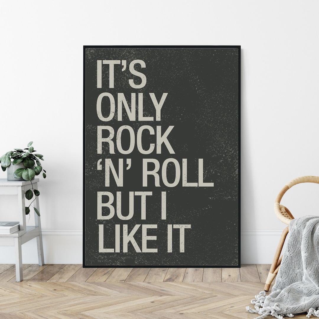 It's Only Rock 'N' Roll but I Like It, Mid-century Modern Style Art ...