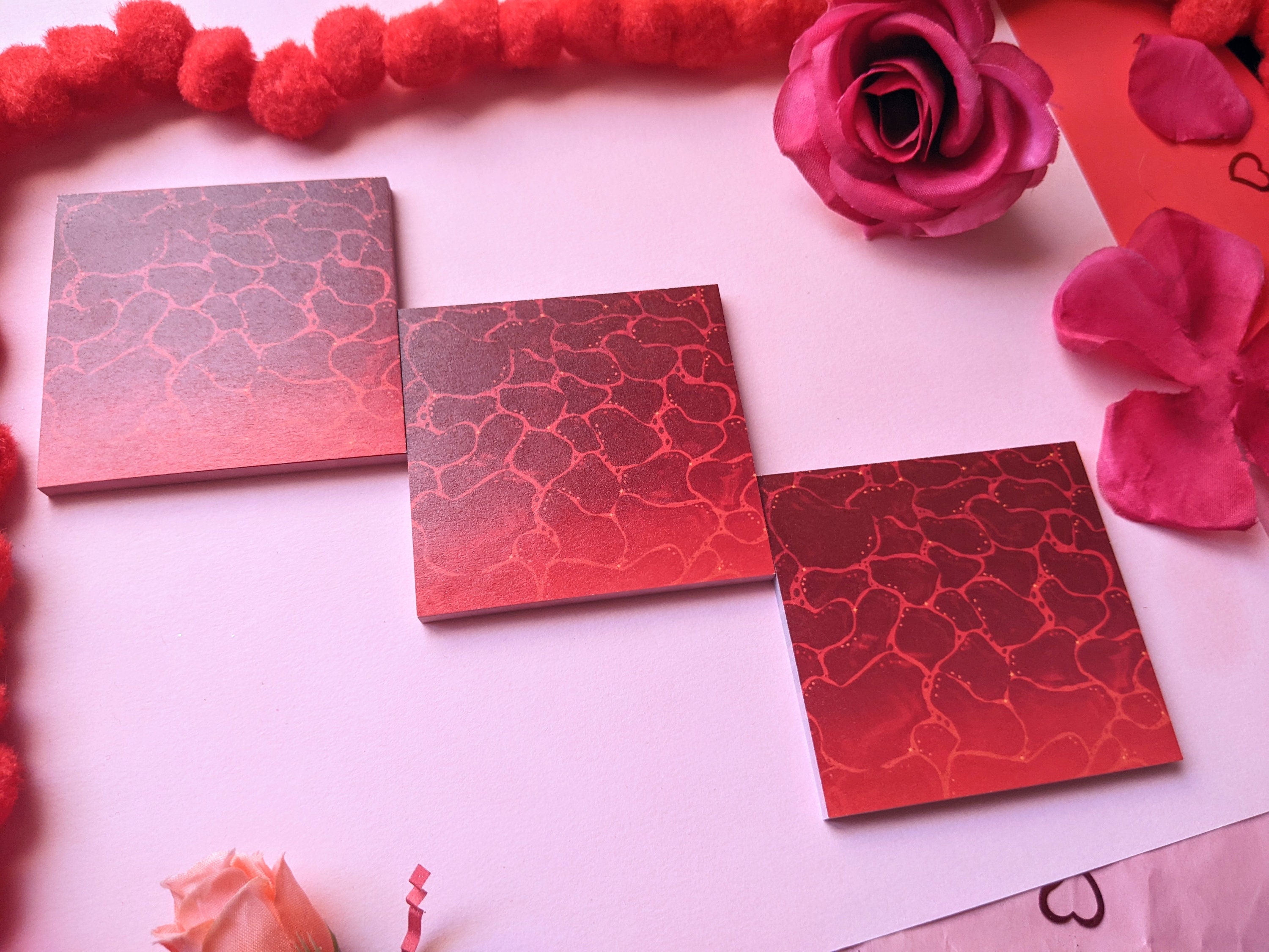 Red Water Sticky Notes || B-grade Sticky Notes || Water Post It Notes ...