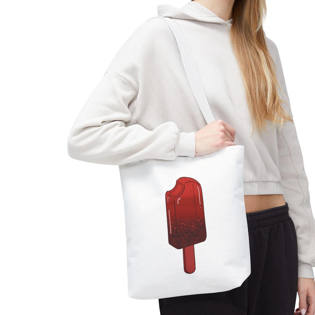 Red Vampire Popsicle Art Tote Bag: Goth Reusable Grocery Bag - Etsy