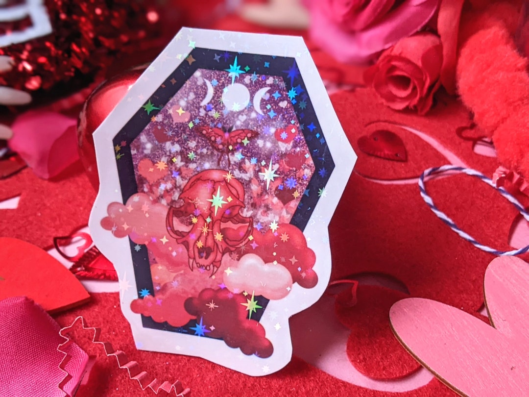 Holographic Coffin Sticker, B-grade Sticker, Laptop Sticker ...