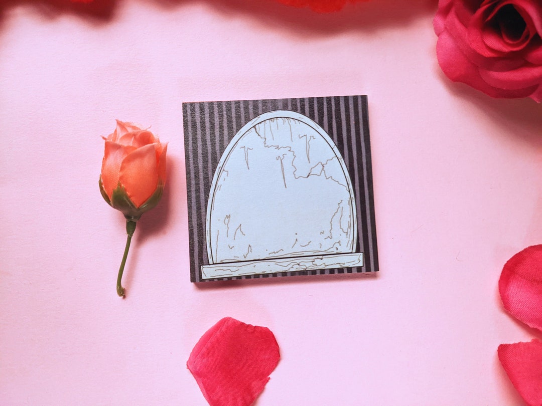 Headstone Notepad Goth Sticky Notes Memo Pad Notes Office Supply ...
