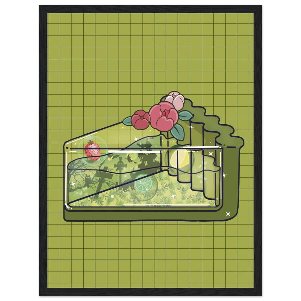 Kawaii Pie Print // Goth Kawaii Aesthetic Art // Kawaii Food Art ...