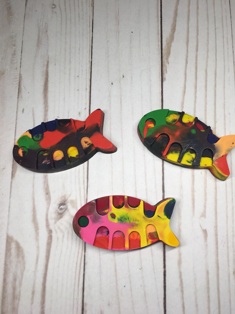 Fish Party Favors Jumbo Crayons Rainbow Crayons Kids Party | Etsy
