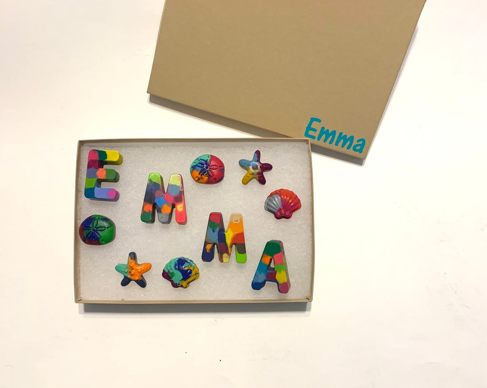 Kids Name Crayons With Sea Life Crayons Back to School - Etsy