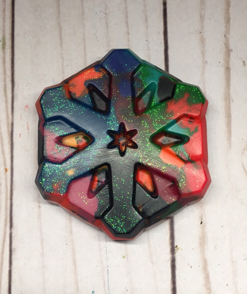 Snowflake Gift Glitter Crayons Gifts Under Five Stocking - Etsy